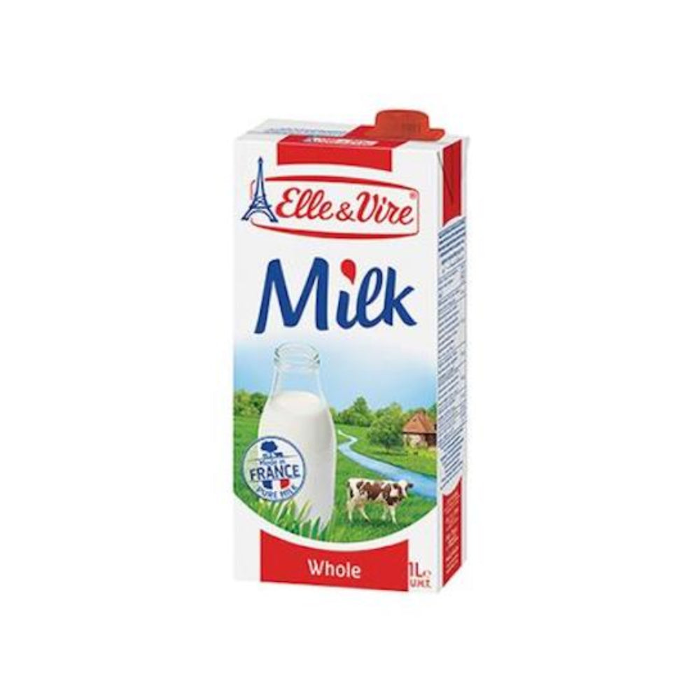 Buy Elle & Vire UHT Milk Full Cream Red 1L - Shop On The Fresh Market UAE