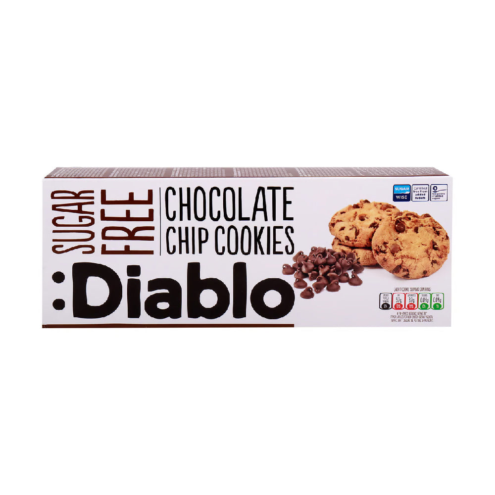 Diablo Chocolate Chip Cookies Sugar Free 130gm – The Fresh Market