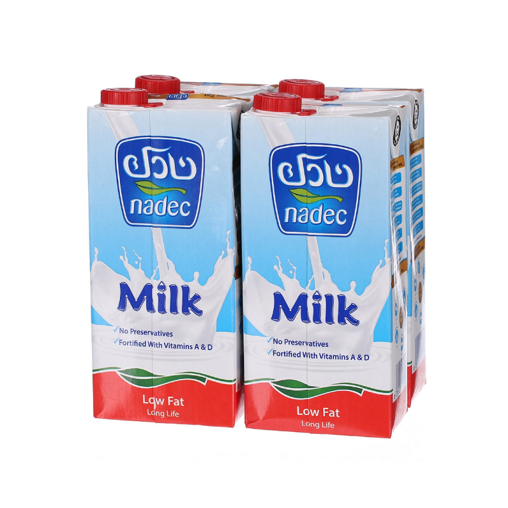 Nadec Low Fat Long Life Milk 4x1L – The Fresh Market