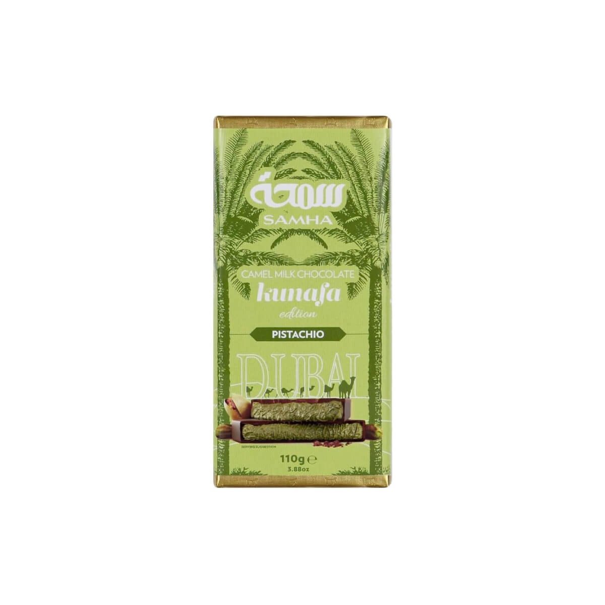 Samha Pistachio Kunafa Camel Milk Dubai Chocolate 110g – The Fresh Market