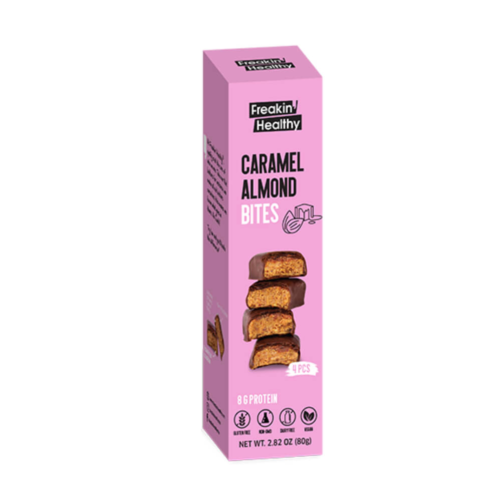 Freakin Healthy Caramel Almond Bites 80gm – The Fresh Market