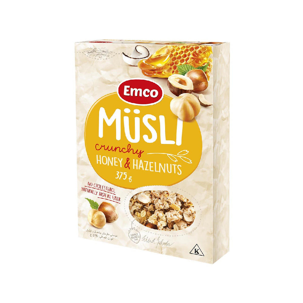 Emco Crunchy Museli With Honey & Nuts Cereals 375gm – The Fresh Market
