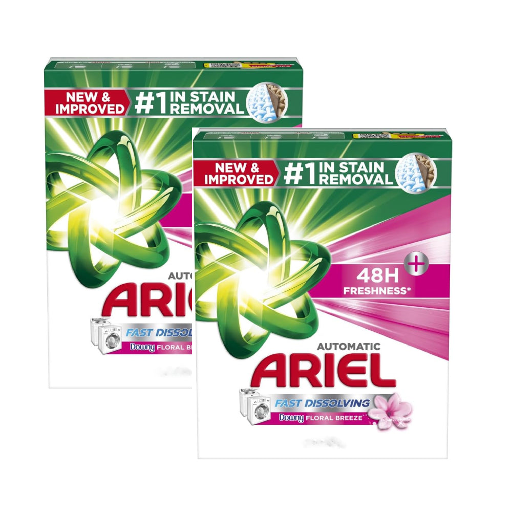 Ariel Automatic Fast Dissolving Floral Breeze Detergent Powder 2x2.5kg ...